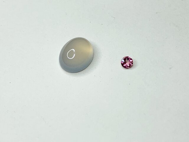 一点もの Grey Chalcedony w/Pink Tourmalineリング/受注制作 | iichi 日々の暮らしを心地よくするハンドメイドやアンティークのマーケットプレイス