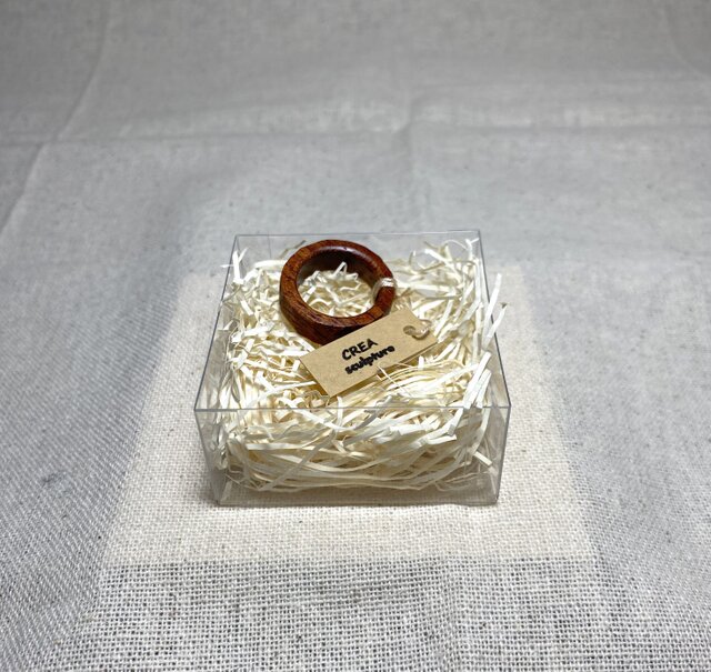 ロックサーフェイスリング（ブビンガB1） | iichi 日々の暮らしを心地よくするハンドメイドやアンティークのマーケットプレイス