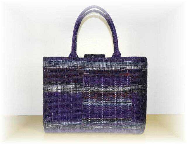 裂き織りちょっと大きめトート B－169 | iichi 日々の暮らしを心地よくするハンドメイドやアンティークのマーケットプレイス