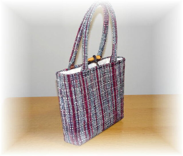 裂き織りトート （小） B－171 | iichi 日々の暮らしを心地よくするハンドメイドやアンティークのマーケットプレイス