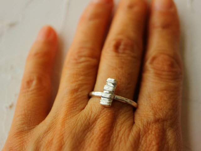 オールシルバーリング＊レクタングル＊つり橋＊no.721 | iichi 日々の暮らしを心地よくするハンドメイドやアンティークのマーケットプレイス