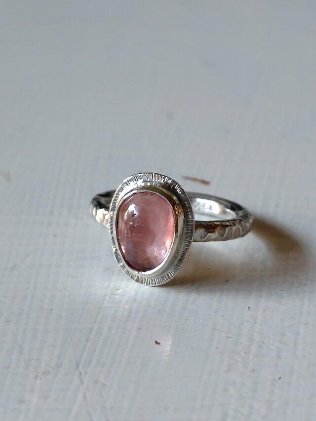 スイートホーム鉱山産ロードクロサイトシルバーリング#9.5 | iichi 日々の暮らしを心地よくするハンドメイドやアンティークのマーケットプレイス