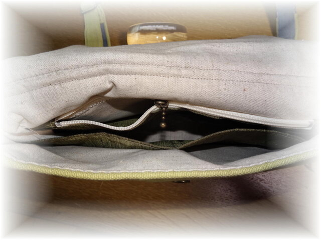 裂き織りと帆布のコラボショルダー B－174 | iichi 日々の暮らしを心地よくするハンドメイドやアンティークのマーケットプレイス