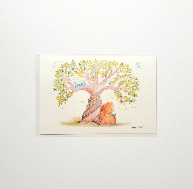 年中使える木の絵3枚セット | iichi 日々の暮らしを心地よくするハンドメイドやアンティークのマーケットプレイス