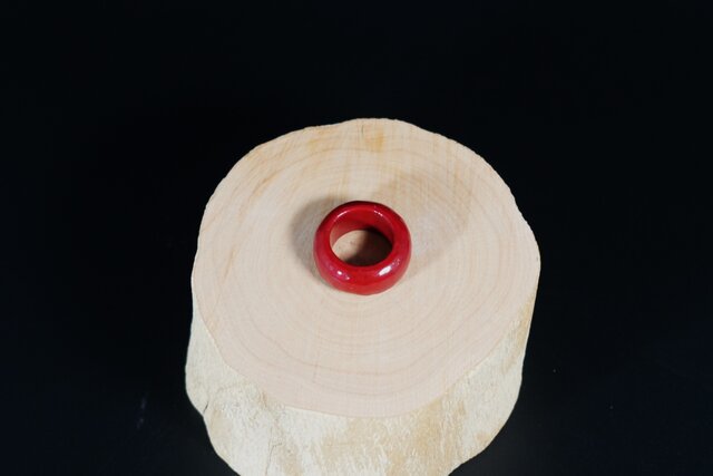 Urushi Ring - Aka 002 10号 | iichi 日々の暮らしを心地よくするハンドメイドやアンティークのマーケットプレイス