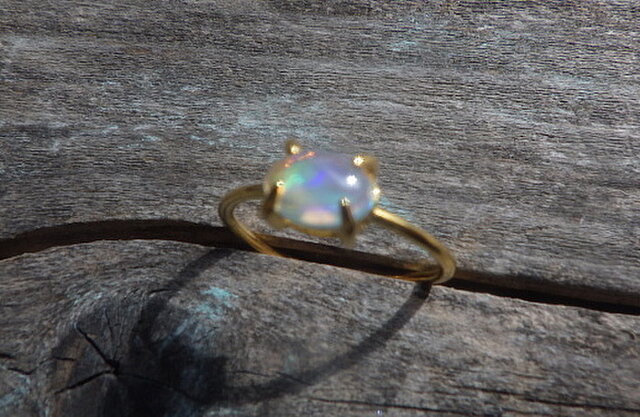 *sv925*Opal Ring ウェロエチオピアオパールのリング | iichi 日々の暮らしを心地よくするハンドメイドやアンティークのマーケットプレイス