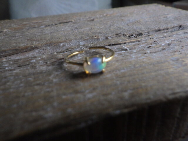 *sv925*Opal Ring ウェロエチオピアオパールのリング | iichi 日々の暮らしを心地よくするハンドメイドやアンティークのマーケットプレイス