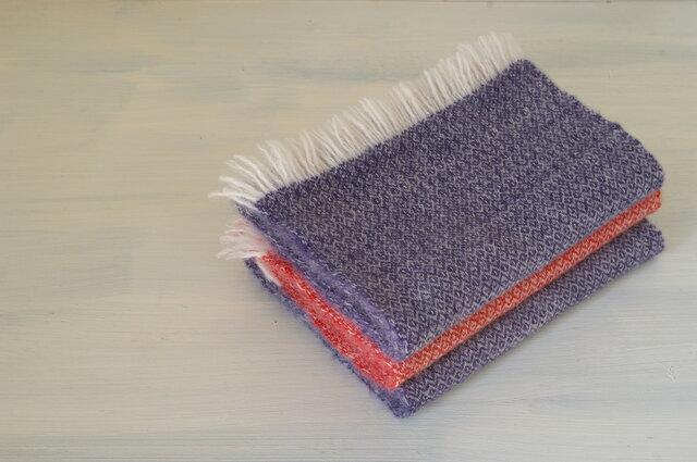 ウールマフラー(ひょうたん 紺)EW28-5 | iichi 日々の暮らしを心地よくするハンドメイドやアンティークのマーケットプレイス