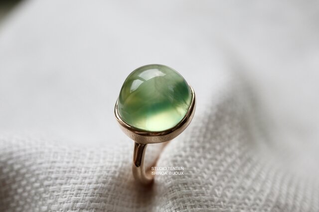 K10[ブドウの実] prehnite ring | iichi 日々の暮らしを心地よくするハンドメイドやアンティークのマーケットプレイス