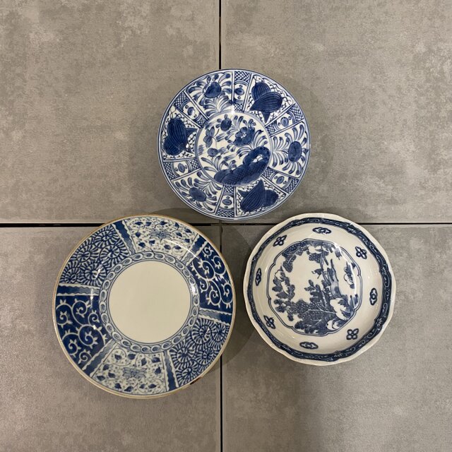 間取り唐草6寸平鉢 18cm 平皿 | iichi 日々の暮らしを心地よくするハンドメイドやアンティークのマーケットプレイス