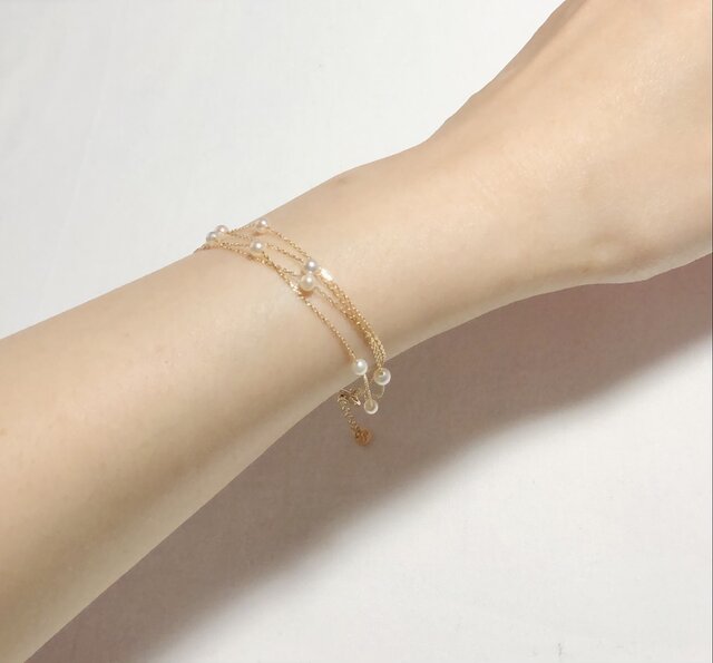 K14 ブレスレット bak | iichi 日々の暮らしを心地よくするハンドメイドやアンティークのマーケットプレイス