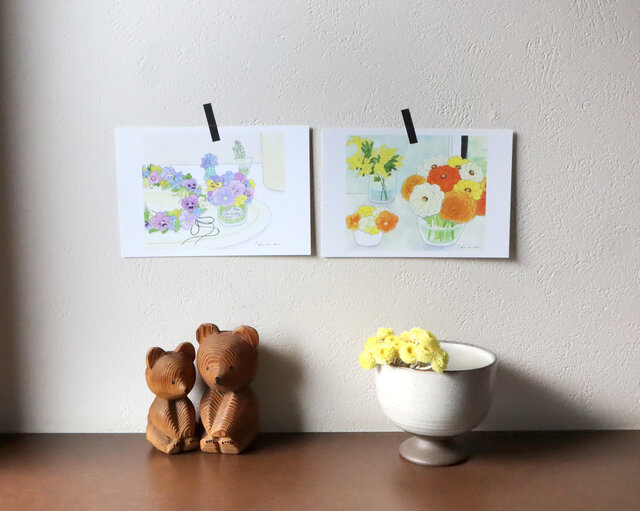 2025カレンダー ポストカードセット | iichi 日々の暮らしを心地よくするハンドメイドやアンティークのマーケットプレイス