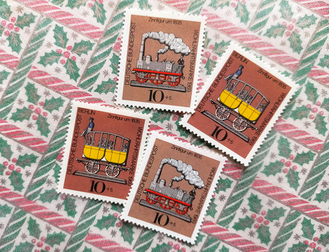ドイツ切手（ブリキのおもちゃ2種）Germany DA-STE150 | iichi 日々の暮らしを心地よくするハンドメイドやアンティークのマーケットプレイス