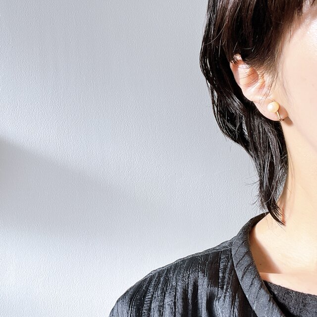 Y1023-ヴィンテージイヤリング U.S.A. 1970〜80s Faux pearl and gold-tone | iichi 日々の ...