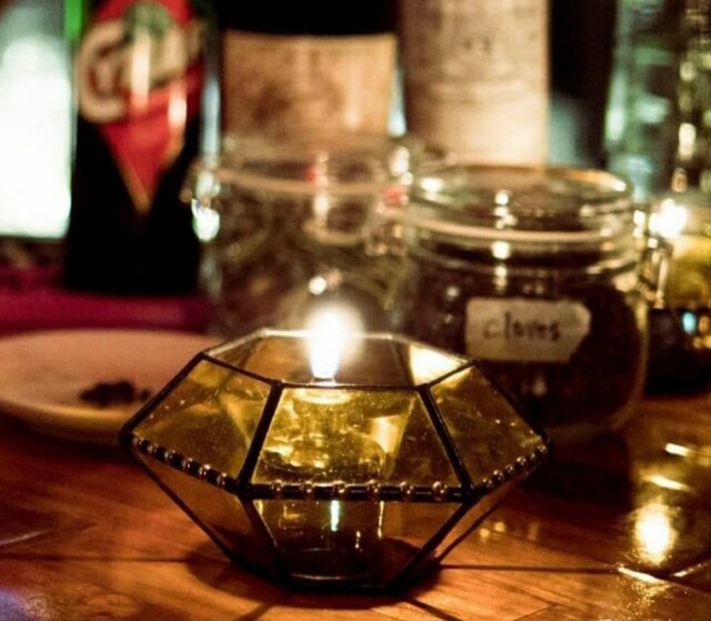 【ORDER 】CANDLE HOLDER/ GREEN.YELLOW | iichi 日々の暮らしを心地よくするハンドメイドやアンティークのマーケットプレイス