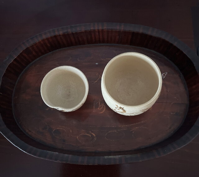 相馬駒焼 湯吞み茶碗 ぐい吞み二個組 yk0243 | iichi 日々の暮らしを心地よくするハンドメイドやアンティークのマーケットプレイス