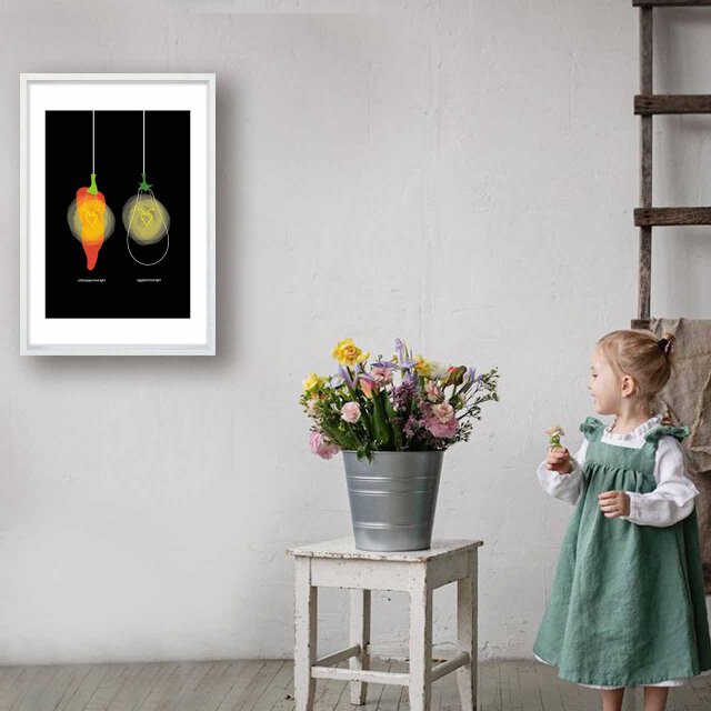 おしゃれに灯り 送料無料 イラスト アート ポスター アートポスター A4 アート/sei検索 2066 | iichi 日々の暮らしを心地よくするハンドメイドやアンティークのマーケットプレイス