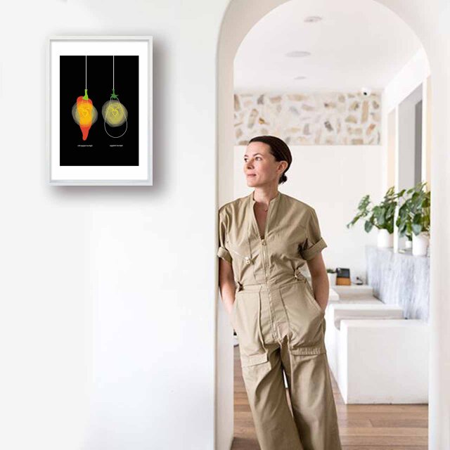 おしゃれに灯り 送料無料 イラスト アート ポスター アートポスター A4 アート/sei検索 2066 | iichi 日々の暮らしを心地よくするハンドメイドやアンティークのマーケットプレイス