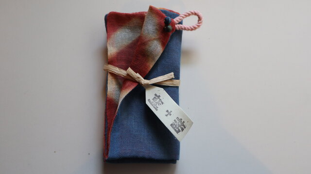 手ふきん（藍＋茜） | iichi 日々の暮らしを心地よくするハンドメイドやアンティークのマーケットプレイス
