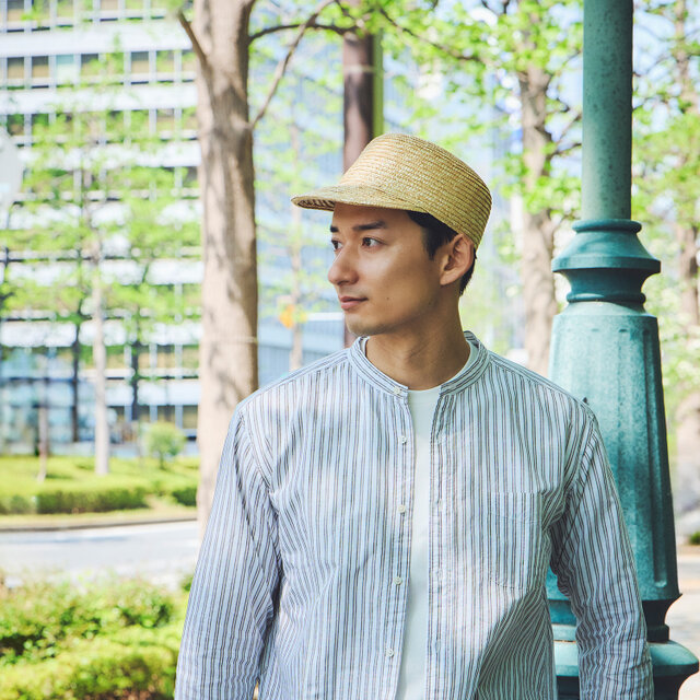 Orel オレル 太麦 ショートつば キャップ 59cm [UK-H151-NA-L] | iichi 日々の暮らしを心地よくするハンドメイドやアンティークのマーケットプレイス