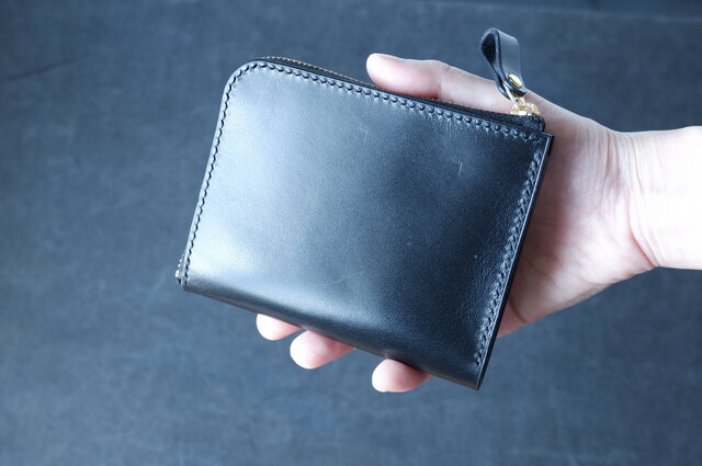 L字ファスナーウォレット( 3段階マチ構造 ) ｜ イタリア産/革財布/クラシック | iichi 日々の暮らしを心地よくするハンドメイドやアンティークのマーケットプレイス