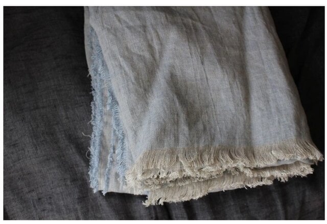 【年末SALE】linen wool リネンウール羽織とストールセット | iichi 日々の暮らしを心地よくするハンドメイドやアンティークのマーケットプレイス