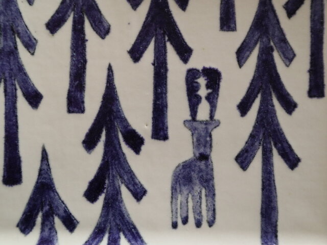 角プレートren サンタを待つ森 | iichi 日々の暮らしを心地よくするハンドメイドやアンティークのマーケットプレイス