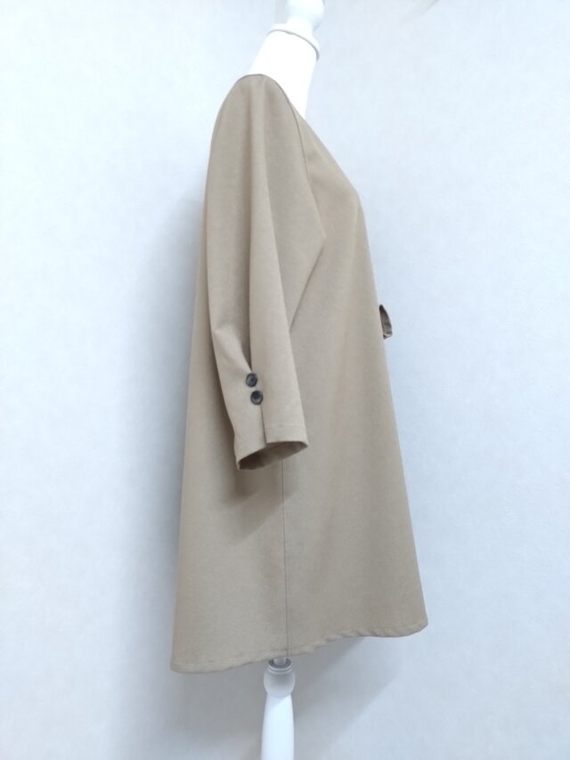 エレガントさと、ざっくり感と、しなやかチュニックワンピ。VPO−321 | iichi 日々の暮らしを心地よくするハンドメイドやアンティークのマーケットプレイス