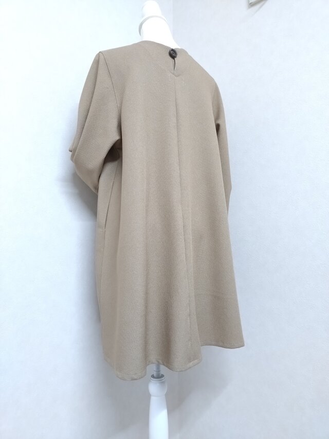 エレガントさと、ざっくり感と、しなやかチュニックワンピ。VPO−321 | iichi 日々の暮らしを心地よくするハンドメイドやアンティークのマーケットプレイス