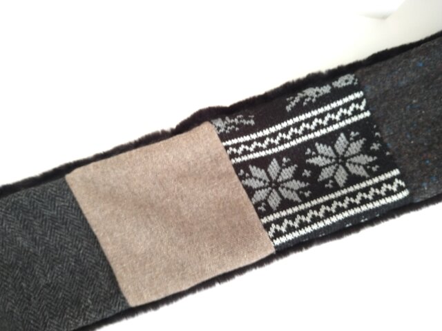 男性用4colorラビットファーネックウォーマー 24-05 | iichi 日々の暮らしを心地よくするハンドメイドやアンティークのマーケットプレイス