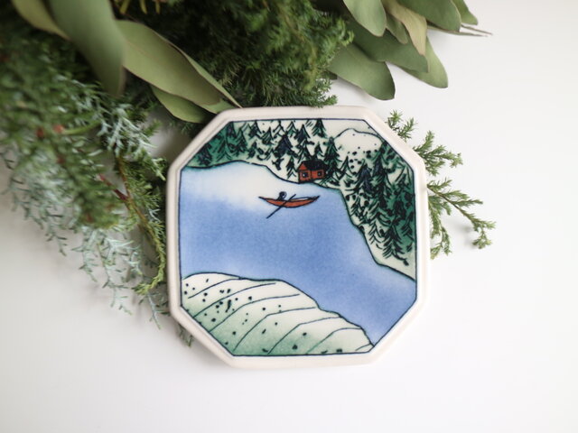 ARABIA×FINNAIR / Helja ヘルヤ SPRING 陶板 NO.5636 | iichi 日々の暮らしを心地よくするハンドメイドやアンティークのマーケットプレイス