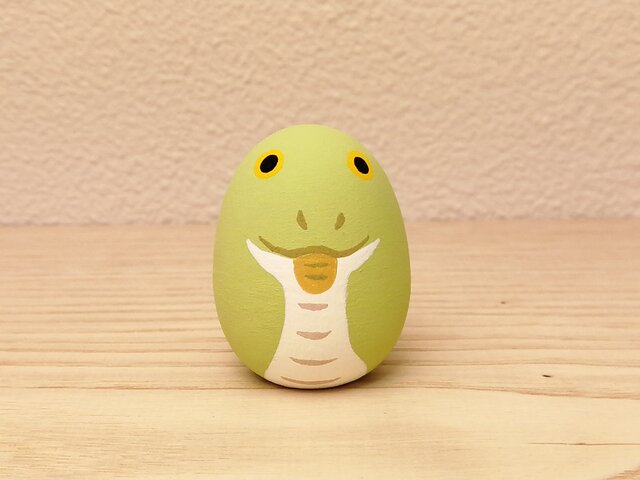 干支たまご 巳 黄緑小判 S | iichi 日々の暮らしを心地よくするハンドメイドやアンティークのマーケットプレイス