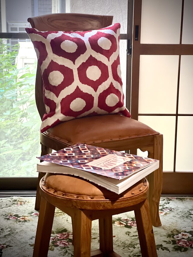 【Wシルクベルベットクッション43cm43cm】SVCW4343_37 | iichi 日々の暮らしを心地よくするハンドメイドやアンティークのマーケットプレイス