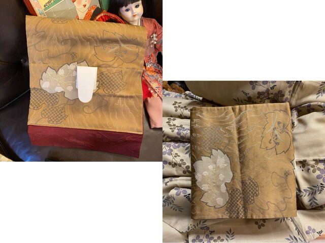 和洋折衷 着物 ミニ丈 ワンピース ドレス 和ロリ 2部式作り帯 京袋帯 リメイク 洗える 化繊 MKW-15 | iichi 日々の暮らしを心地よくするハンドメイドやアンティークのマーケットプレイス