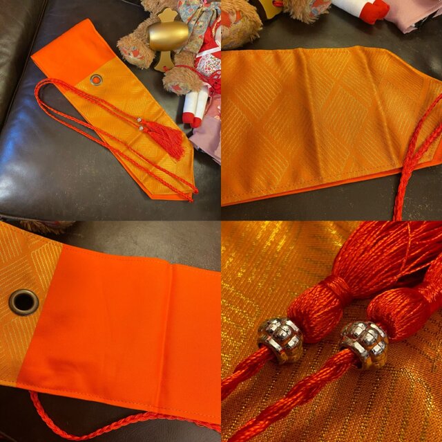 和洋折衷 着物 リメイク ワンピース ドレス 洗える 化繊 帯サッシュベルト ハンドメイド サーモンピンク系 KW-554 | iichi 日々の暮らしを心地よくするハンドメイドやアンティーク ...