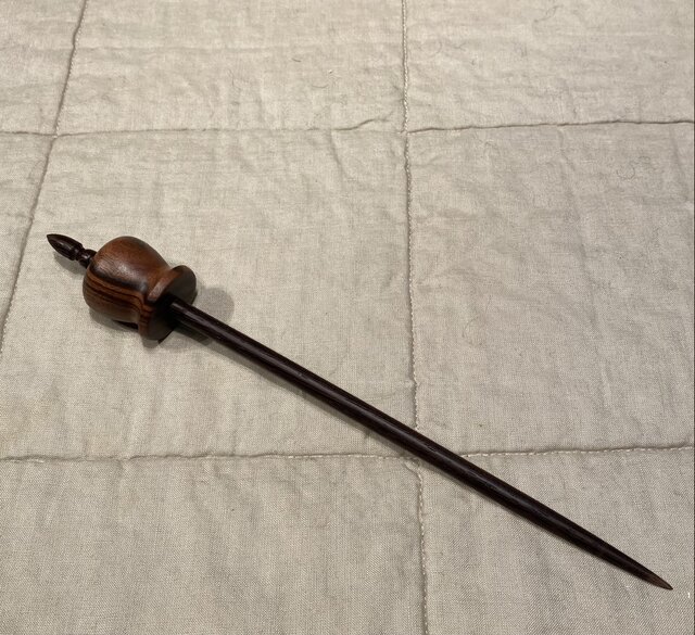 サポートスピンドル 縞黒檀(シマコクタン) 2025-4 | iichi 日々の暮らしを心地よくするハンドメイドやアンティークのマーケットプレイス