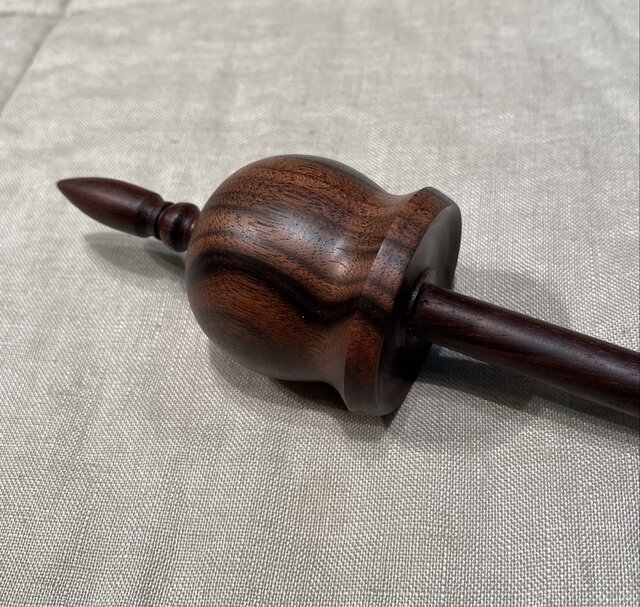 サポートスピンドル 縞黒檀(シマコクタン) 2025-7 | iichi 日々の暮らしを心地よくするハンドメイドやアンティークのマーケットプレイス