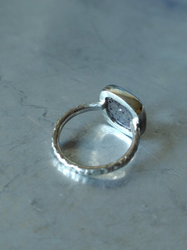 インクルージョンクォーツシルバーリング#10 | iichi 日々の暮らしを心地よくするハンドメイドやアンティークのマーケットプレイス