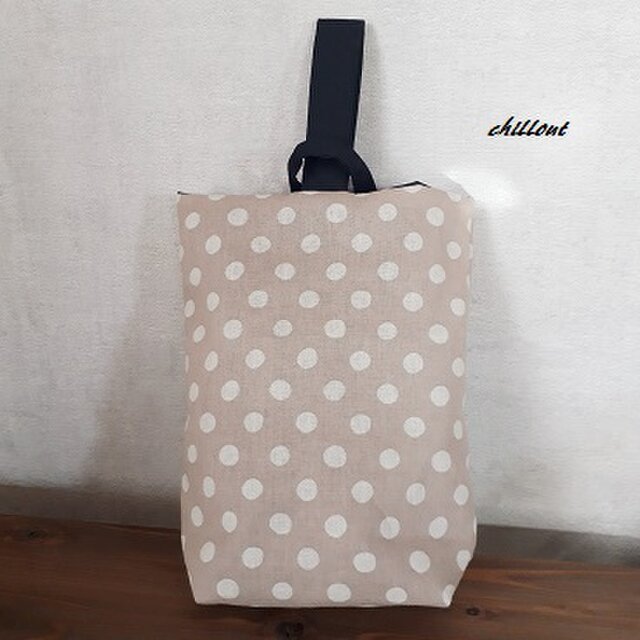 入園バッグ5点セット：ドット：ベージュ【0472】 | iichi 日々の暮らしを心地よくするハンドメイドやアンティークのマーケットプレイス