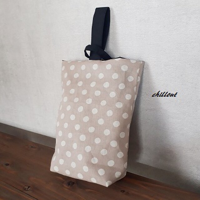 入園バッグ5点セット：ドット：ベージュ【0472】 | iichi 日々の暮らしを心地よくするハンドメイドやアンティークのマーケットプレイス