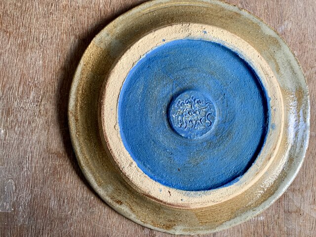 錆青ピンク5 中皿20cm | iichi 日々の暮らしを心地よくするハンドメイドやアンティークのマーケットプレイス