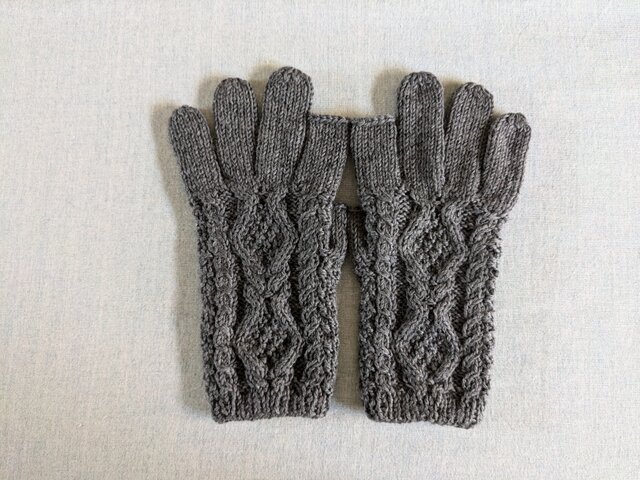 Grey メリノウール100%スマホ対応て手袋(男性用M) | iichi 日々の暮らしを心地よくするハンドメイドやアンティークのマーケットプレイス