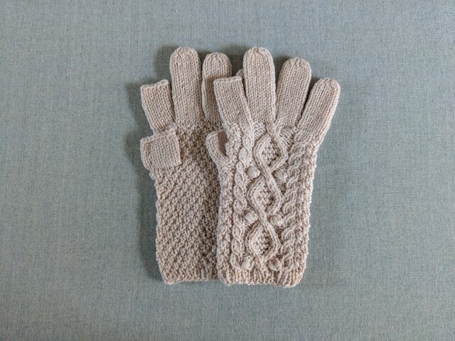 Sakurairo メリノウール100%スマホ対応手袋(女性用L) | iichi 日々の暮らしを心地よくするハンドメイドやアンティークのマーケットプレイス