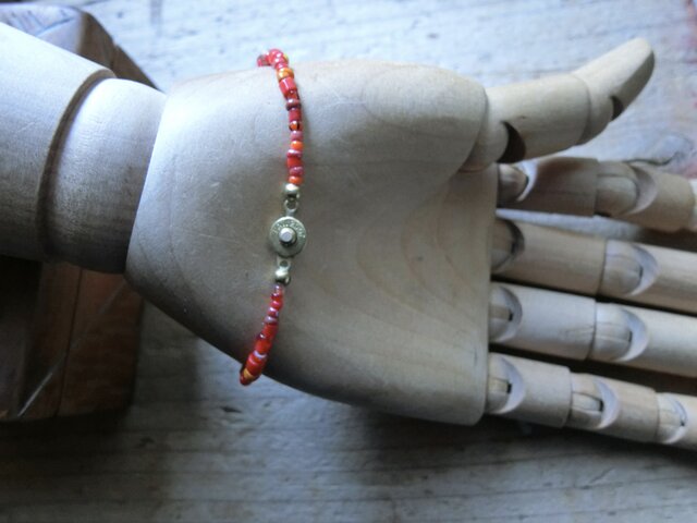 ＊happy price＊古のMIXブレス＠アジアのビーズ＋クリスマスビーズと古いシードビーズMIX #LLsize | iichi 日々の暮らしを心地よくするハンドメイドやアンティークの ...