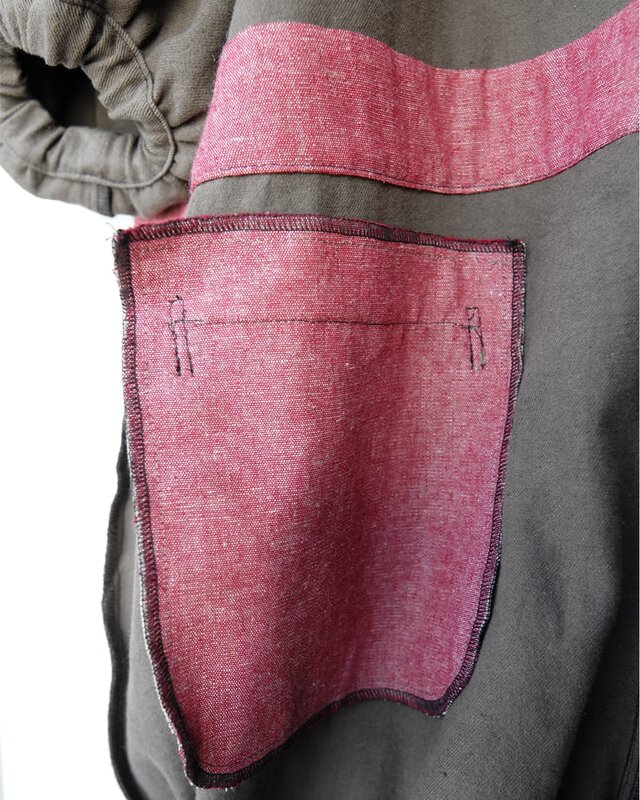 分袖ノーカラー・ロンパース【 gri:n ai 】 | iichi 日々の暮らしを心地よくするハンドメイドやアンティークのマーケットプレイス