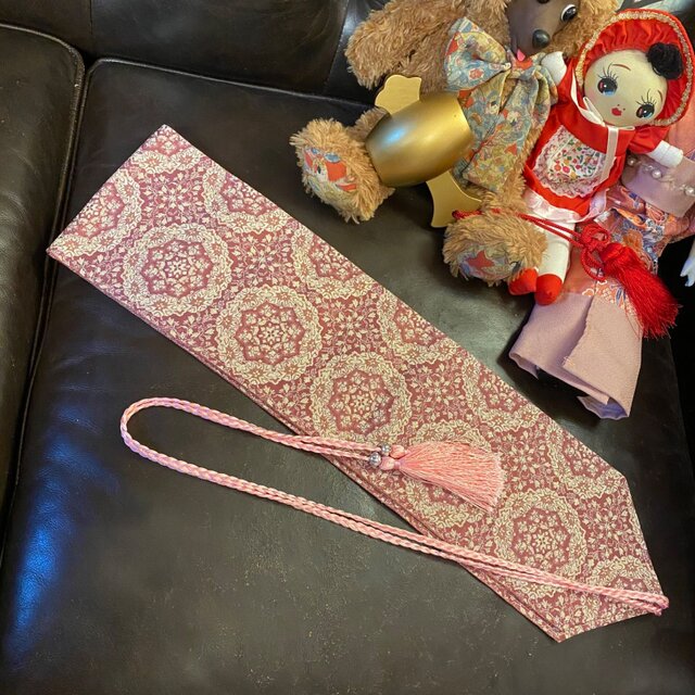 名古屋帯 着物 和装 サッシュベルト 飾り帯 リメイク 和洋折衷 レトロ 古着 L〜LL 豪華な美しい花模様 ROB-56 | iichi 日々の暮らしを心地よくするハンドメイドやアンティーク ...