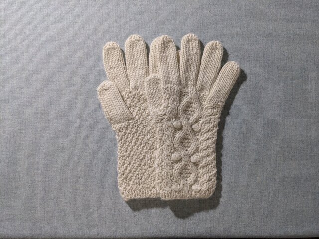 BebyAlpacaWarmth ベビーアルパカ100%手袋(女性用L) | iichi 日々の暮らしを心地よくするハンドメイドやアンティークのマーケットプレイス