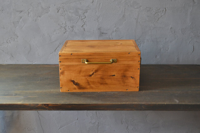 0310mito ≪木製ケース≫日本産ひのきのトランクBOX/Lサイズ | iichi 日々の暮らしを心地よくするハンドメイドやアンティークのマーケットプレイス