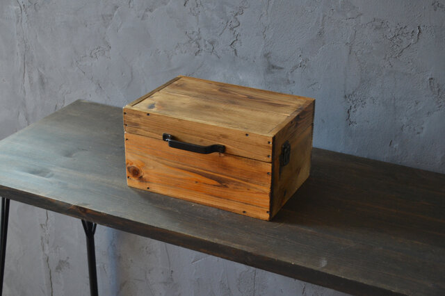 0310mito ≪木製ケース≫日本産ひのきのトランクBOX/Lサイズ | iichi 日々の暮らしを心地よくするハンドメイドやアンティークのマーケットプレイス