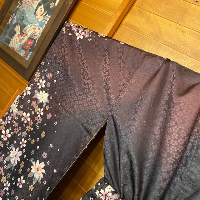 リメイク振袖 着物ワンピース |セミロング丈｜化繊 | 洗える | 和洋折衷 KW-630 《みずたま畑のプレミアムお着物》 | iichi 日々の暮らしを心地よくするハンドメイドや ...